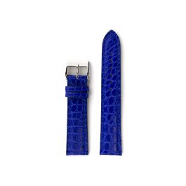 Croco Matt Royal Blue Handmade leather watch straps | LIC Leather